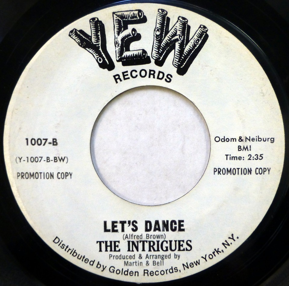 The INTRIGUES 45 Just a Little Bit More/Let's Dance YEW soul VG++ promo ...