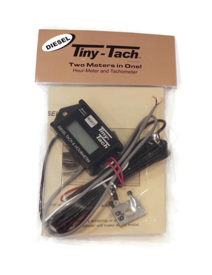 Diesel Tachometer Hour Meter with 6mm Transducer to Track Total Engine ...