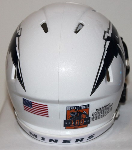 2017 UTEP Miners Custom Riddell Mini Helmet vs Rice | eBay