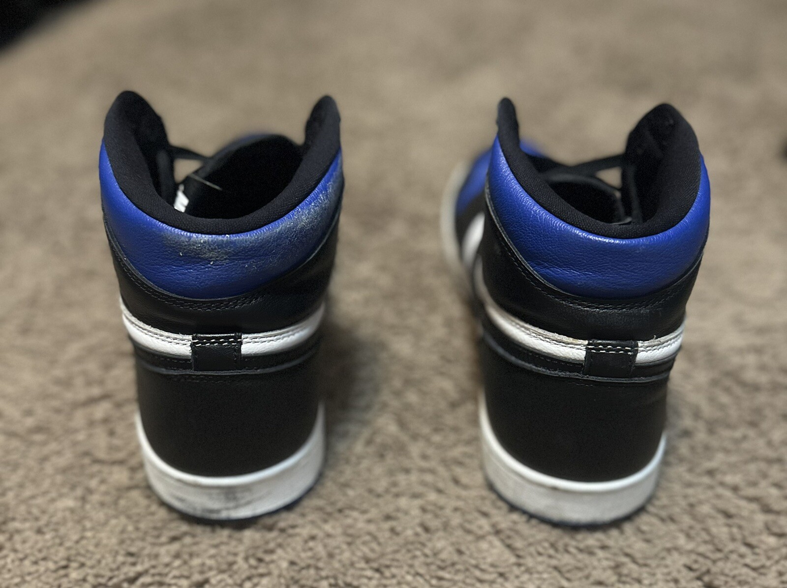 Nike Air Jordan Retro 1 Royal Toe OG High Game Royal Blue Black 2020 ...