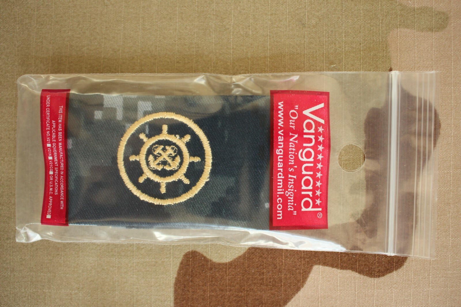 USN US NAVY NWU UNIFORM CRAFT MASTER SPECIALTY BADGE TYPE 1 BLUE ...