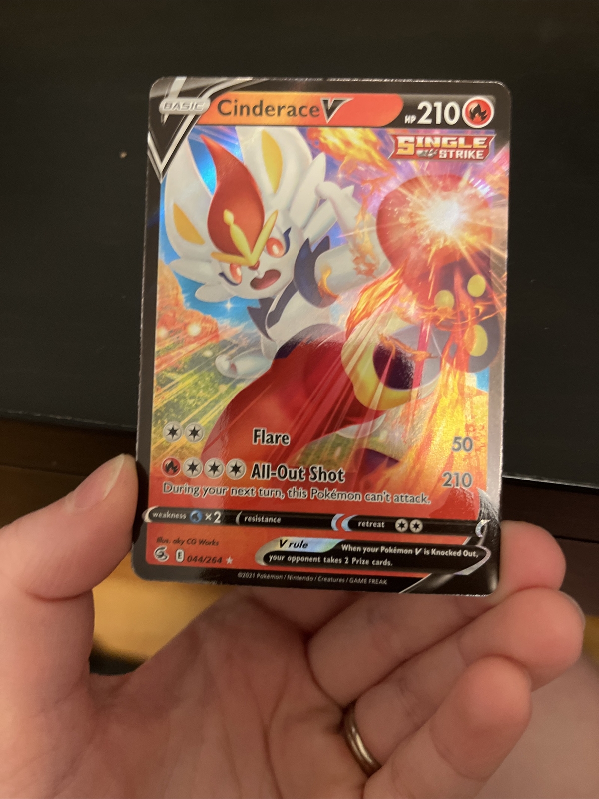 Cinderace V 044/264 & VMAX 045/264 NM Lot Fusion Strike | eBay