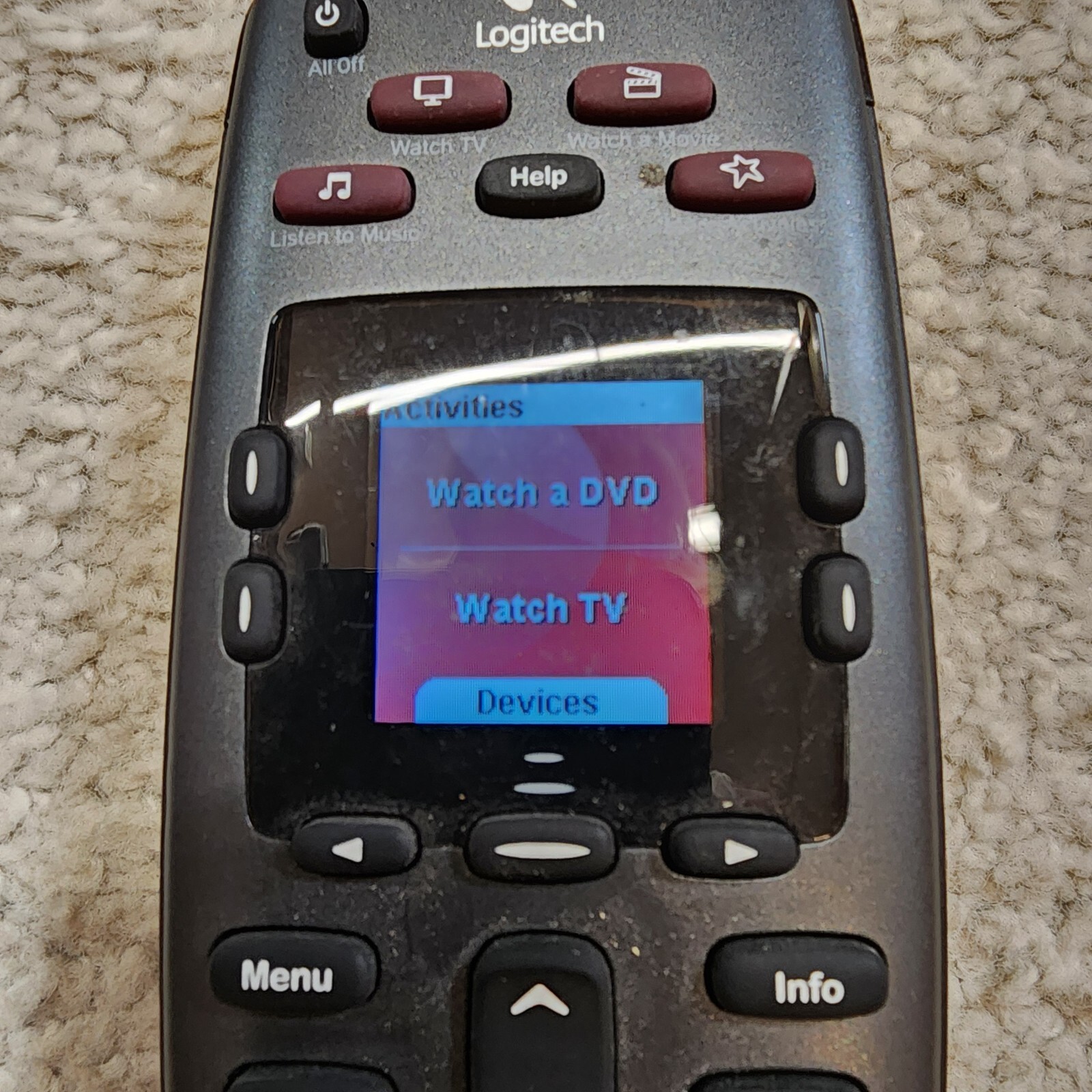 Logitech Harmony 700 Black Universal Remote Control Used Works Great | eBay