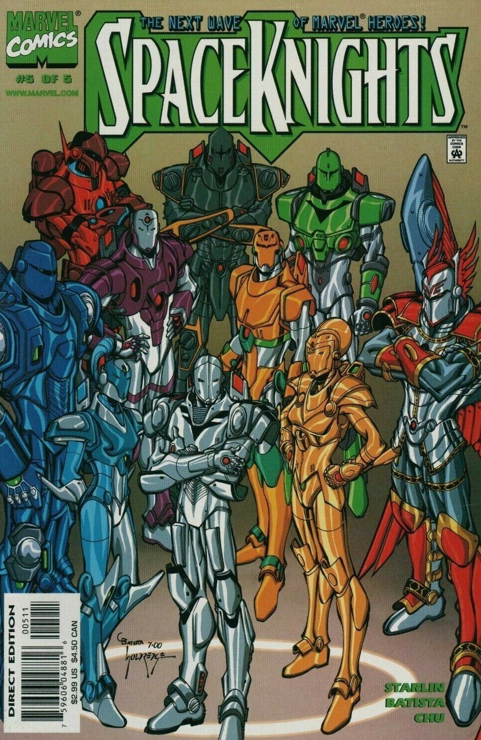 Spaceknights #5 Comic 2001 - Marvel Comics - Galador Rom Dire Wraiths ...