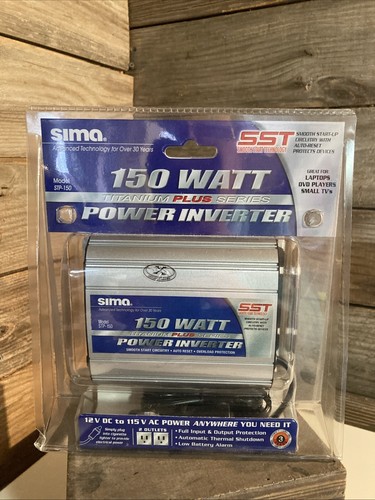 Sima 150 Watt DC to AC Power Inverter - 12v to 120v (STP-150 ...