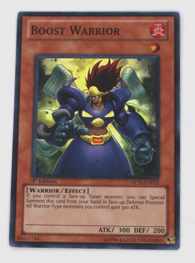 Boost Warrior - DP10-EN012 - Super Rare - Unlimited Edition x1 - Near ...
