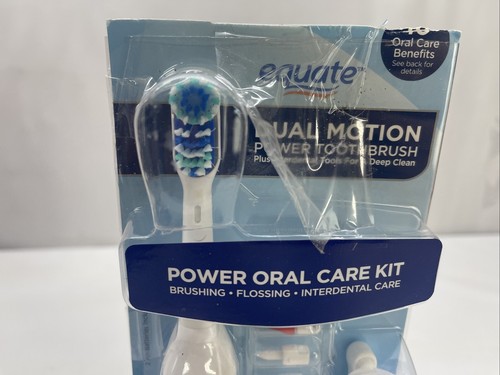 Equate Dual Motion Power Toothbrush Health Oral Care Kit New Package ...