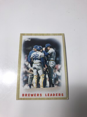 1987 Topps MLB Brewers Leaders - Jaime Cocanower/Charlie Moore/Paul ...
