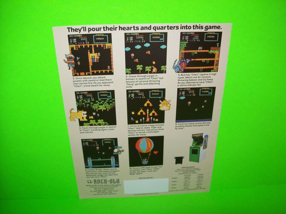 Fantasy Video Arcade Game PROMO Ad From Trade Magazine Rockola 1982 ...