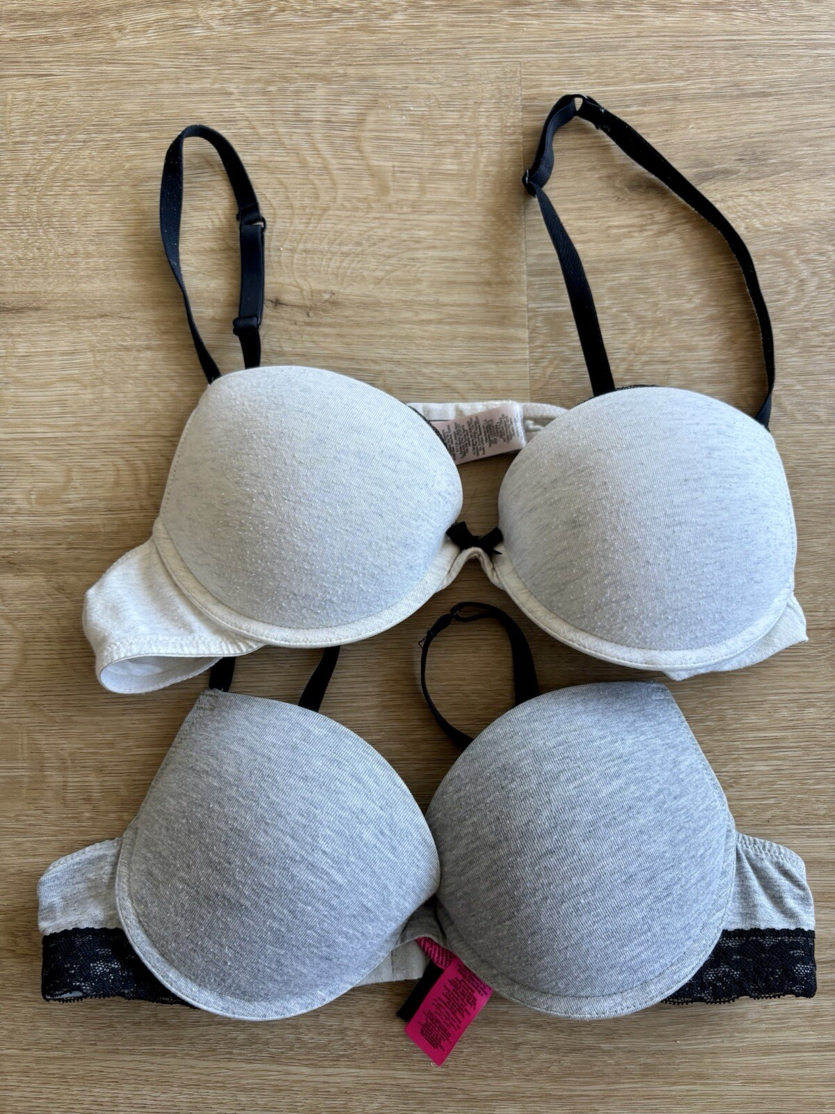 La Senza Womens 36A T Shirt Padded Bras 54867 Gray Bl… - Gem