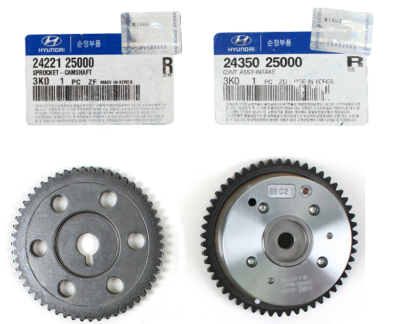 GENUINE 2435025000 CVVT Intake Gear & Sprocket for Sonata Optima 2.4L ...