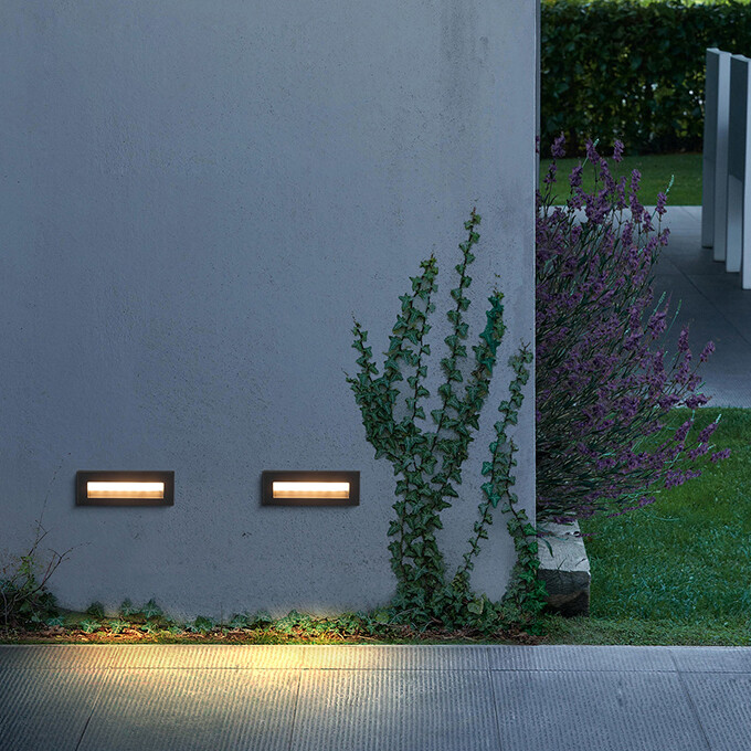 6W SMD LED Outdoor/Indoor Foot Lamp Fixture Steps Corner Wall Light ...
