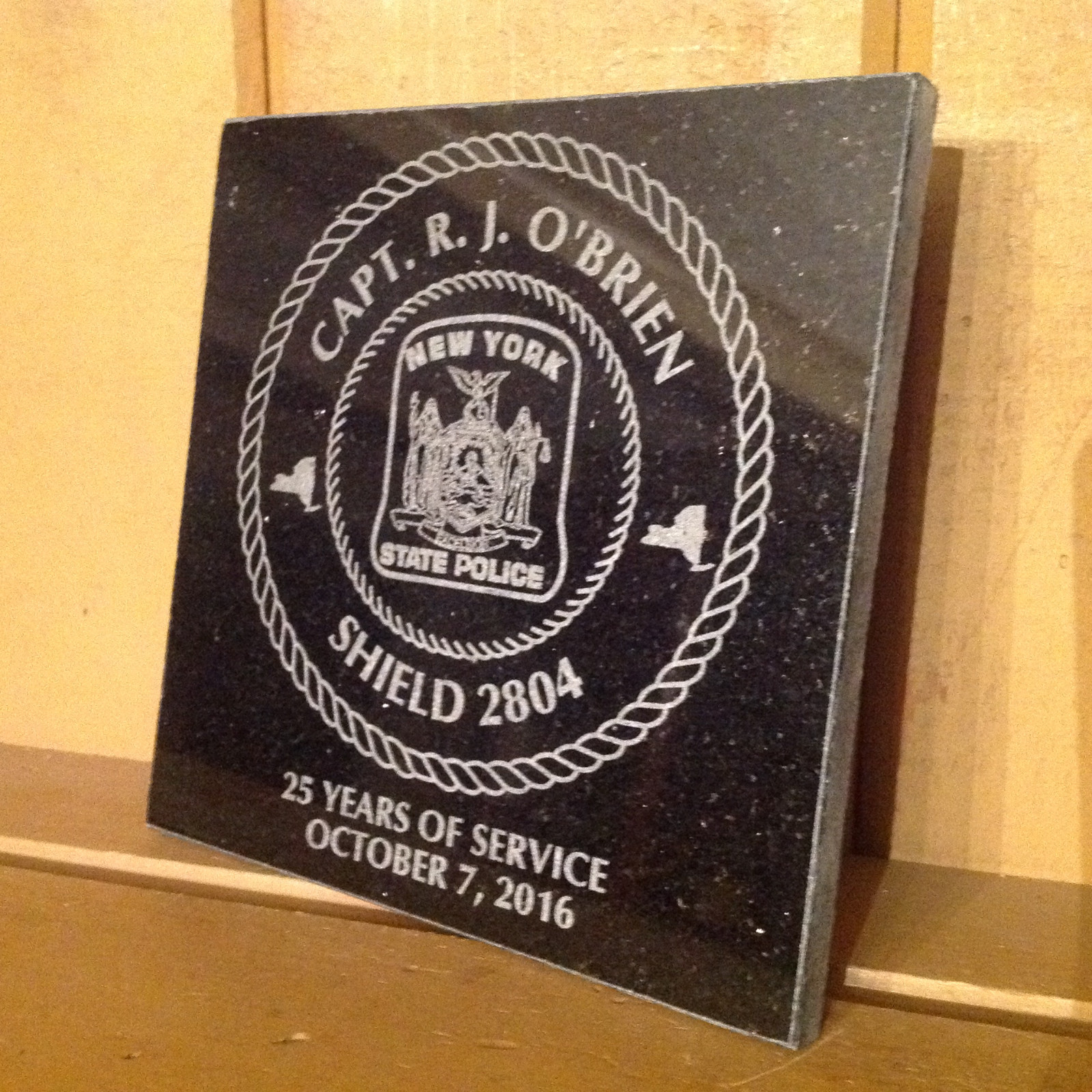 Stone Personalized Laser Tribute Plaque Gifts Awards | eBay