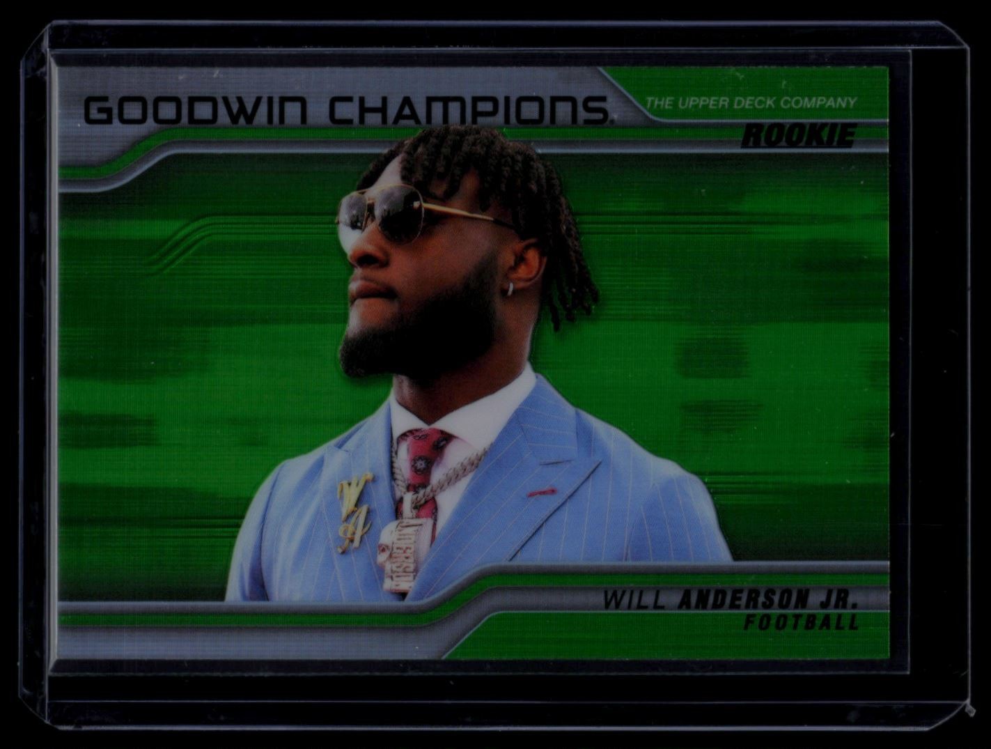 Will Anderson Jr. 2023 Upper Deck Platinum - Horizontal Rainbow Green # ...