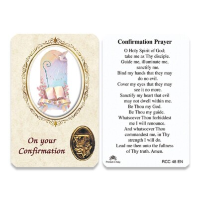 Confirmation Prayer Laminated Cards in English Holy Prayer Cards - Pack ...