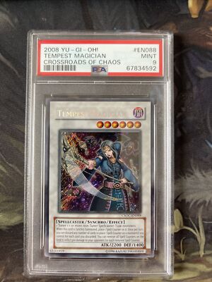 Yu-Gi-Oh! PSA 9 Tempest Magician Secret Rare CSOC-EN088 | eBay