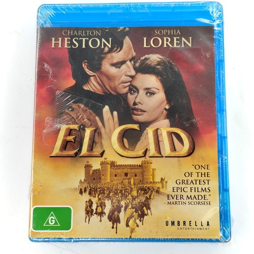 El Cid (1961) Blu-ray Movie Charlton Heston Sophia Loren - New Sealed ...