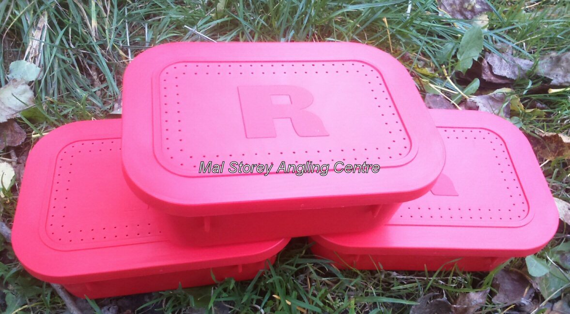 Ringers Bait Boxes tubs 1 pint Blue / Orange / Green / Red - x 3 Boxes ...