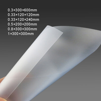 Frosted Translucent PVC Plastic Sheet Thin Clear 0.3mm-1mm thick ...