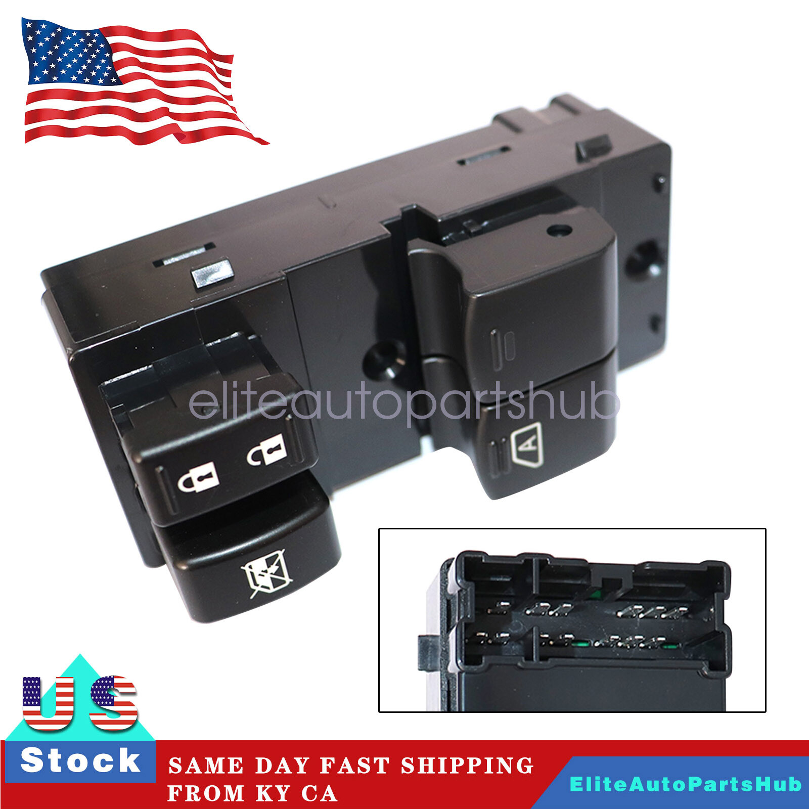 Power Window Master Switch For 2012-2018 Nissan NV1500 NV2500 NV3500 ...