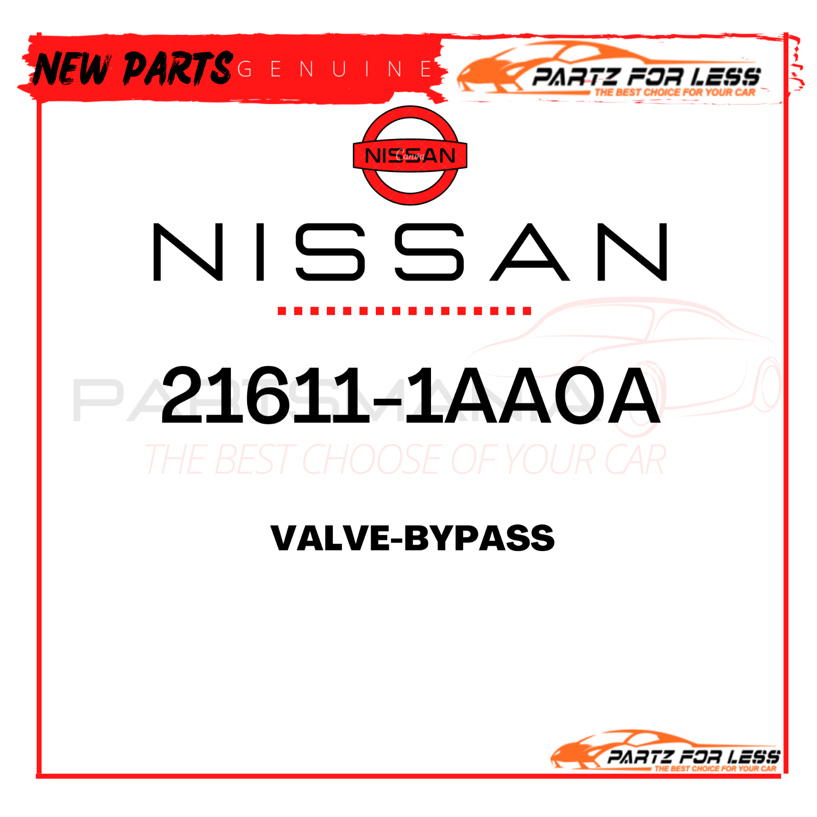 21611-1AA0A NISSAN GENUINE VALVE-BYPASS 216111AA0A NEW OEM | eBay