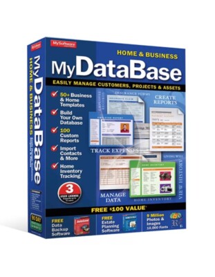 Avanquest My Database Home & Business Software Windows, XP, VIsta, 7, 8 ...