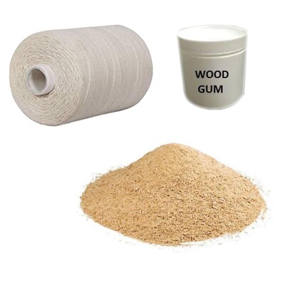 Bat Repair Thread 500 Mtr wood Glue Wood Dust combo pack Cotton Thread ...