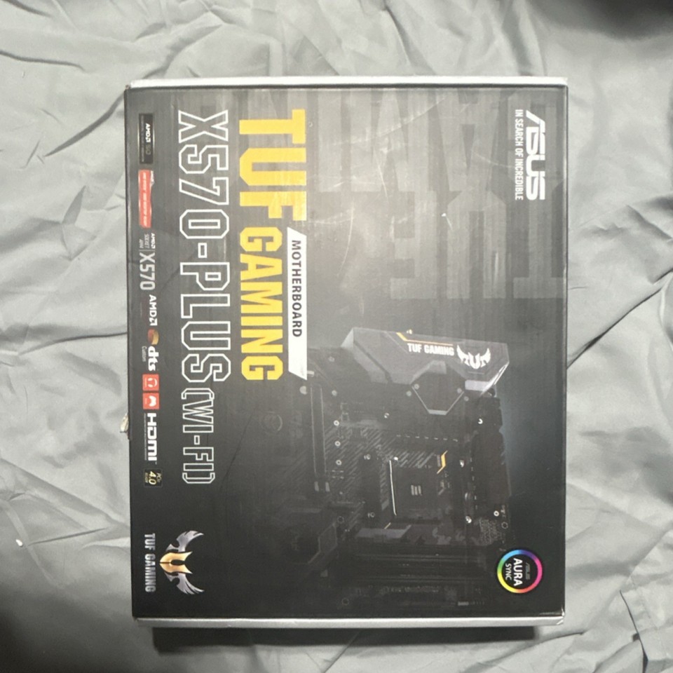 ASUS TUF GAMING X570-PLUS (WI-FI) ATX Motherboard AMD AM4 HDMI Aura ...