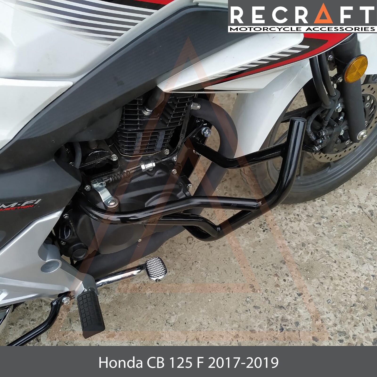 Recraft Honda CB125F 2017-2019 Crash Bars Engine Guard Frame Protector ...