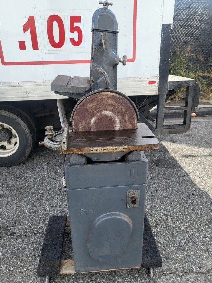 Rockwell Delta 6" X 48" Belt & 12" Disc Sander Grinder Combo With ...
