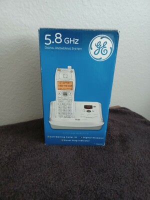 GE CORDLESS PHONE 5.8 GHZ DIGITAL ANSWERING SYSTEM, CALLER ID Model ...