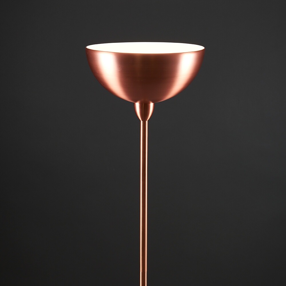 Modern Uplighter Floor Lamp & LED Bulb Various Finishes Living Room ...