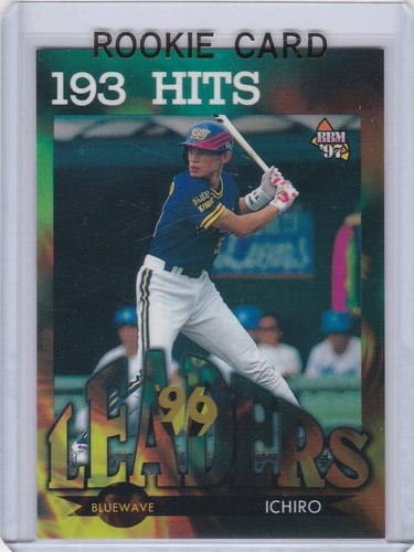 ICHIRO SUZUKI ROOKIE CARD 1997 BBM Baseball RARE JAPAN $$ RC Blue Wave ...