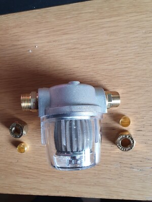 Heating Oil Filter Clear Bowl with fittings | eBay UK