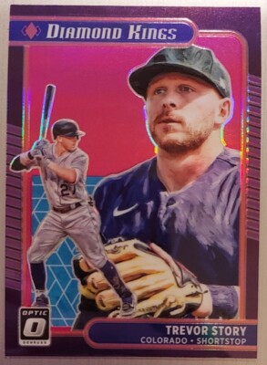 trevor story 2021 donruss optic pink diamond kings prizm #29 MINT MLB ...