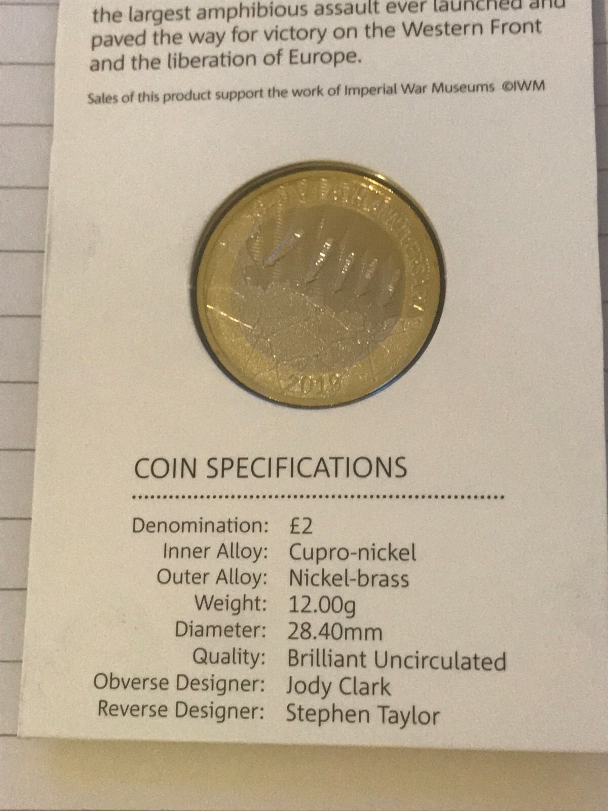 2019 £2 coin Two pound BRITANNIA, WEDGEWOOD, D DAY, SAMUEL PEPYS, JAMES ...