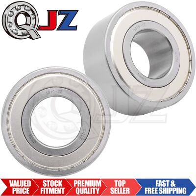 [Qty.2] 5310-ZZ Angular Contact Ball Bearing [50mm Bore x 110mm OD x 44 ...