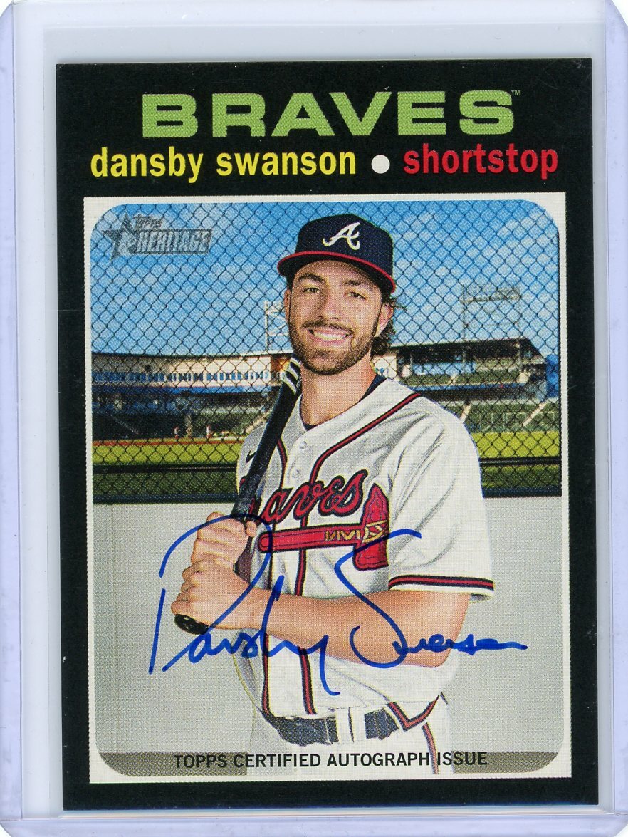 2020 Topps Heritage High Number Real One Autograph #ROA-DSW Dansby ...