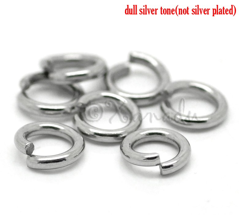 Jump Rings 8mm - 20/50/100 Stainless Steel 14 Gauge Open Jump Rings ...