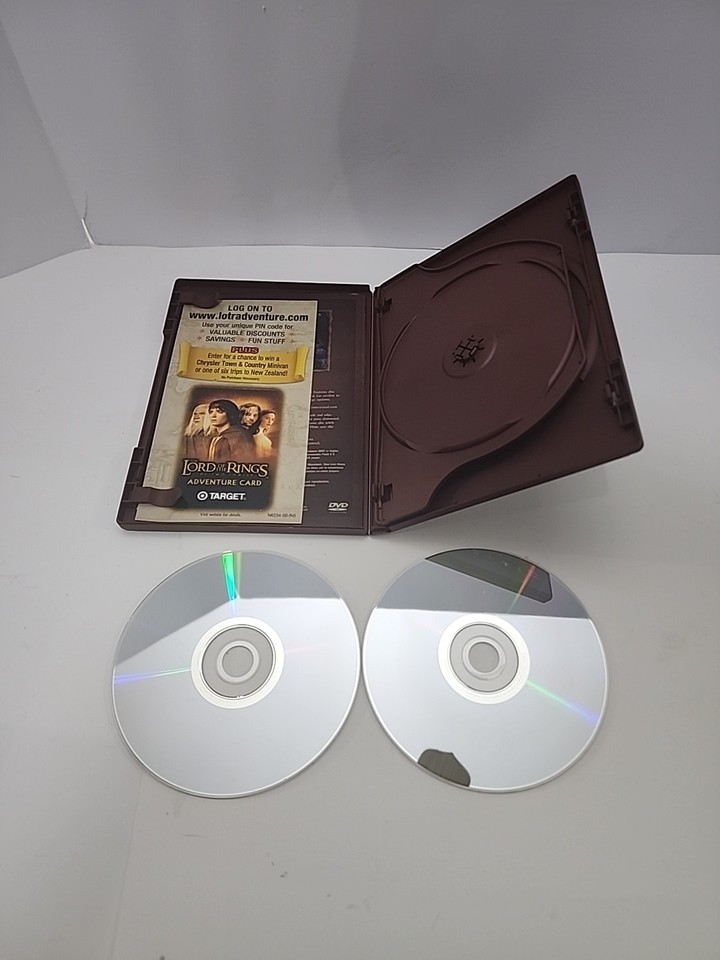 The Lord Of The Rings Trilogy DVD Lot Of 3 Widescreen Fellowship Two ...