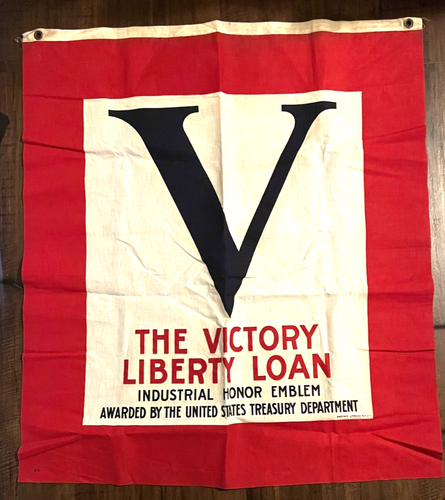WWII American Victory Loan Banner ORIGINAL US Treasury Award 1945 | eBay