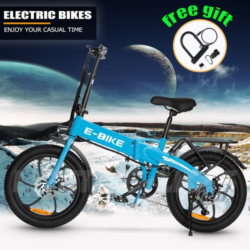 Blue 750W Ebike 20" Electric Bike Bicycle 28Mph Commuter City E-bikes ...