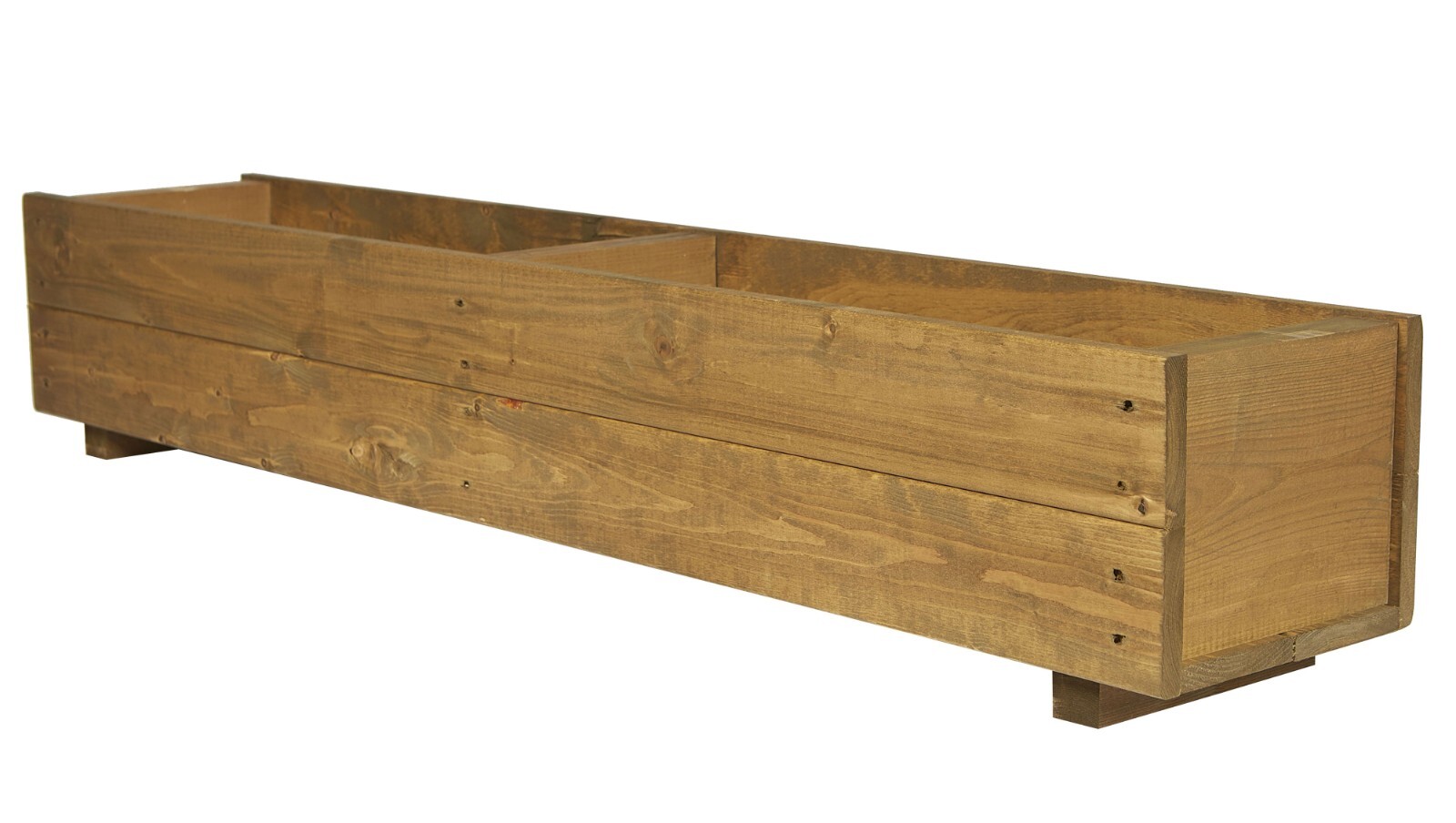 Garden Planter Wooden Trough Rectangle Plant Flower Grow Pot Extra Long ...