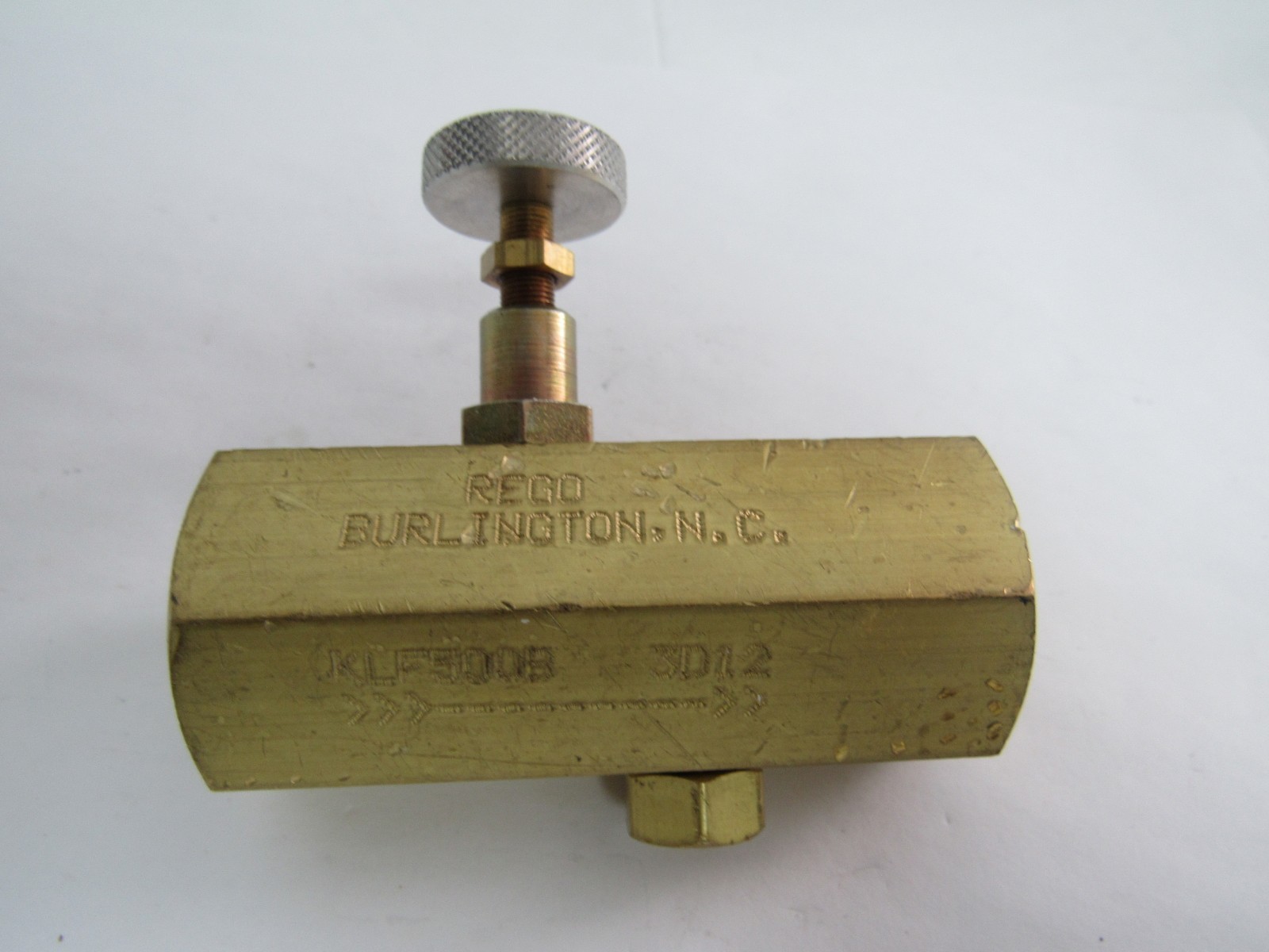 REGO 1/2" NPT KLF500B BRASS FLOW CONTROL VALVE | eBay