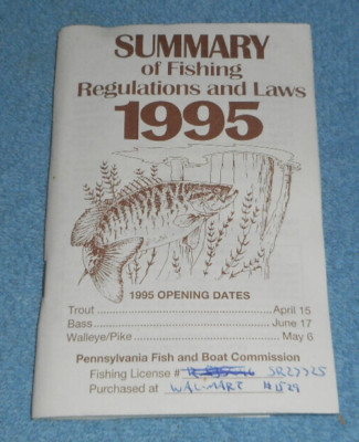 Pennsylvania Fish & Boat Commission 1995 Summary of Fishing Regulations ...