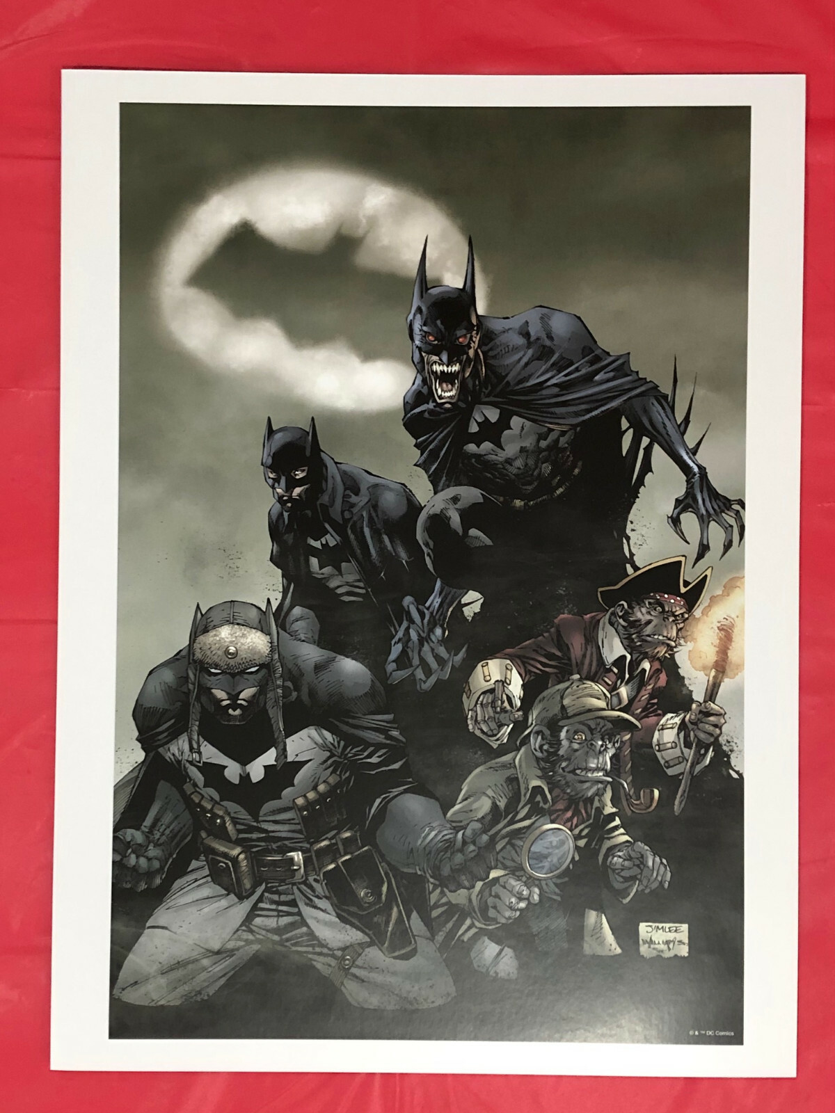 JIM LEE BATMAN METAL POSTER 12X16" NMSHPPD FLAT MEET THE BOYS | eBay