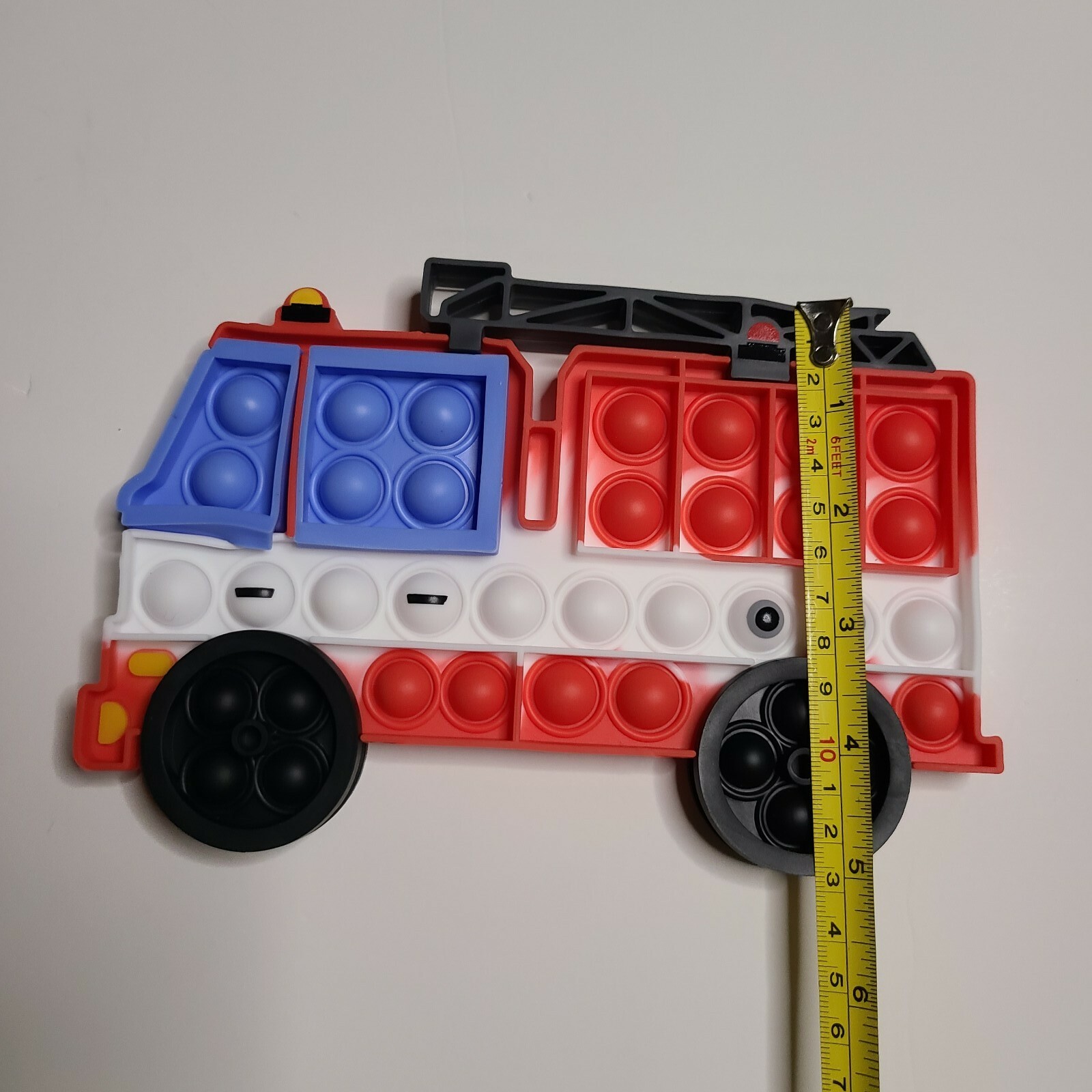 Fire truck Popit Fidget Toy Push Bubble Sensory Stress Relief Game | eBay