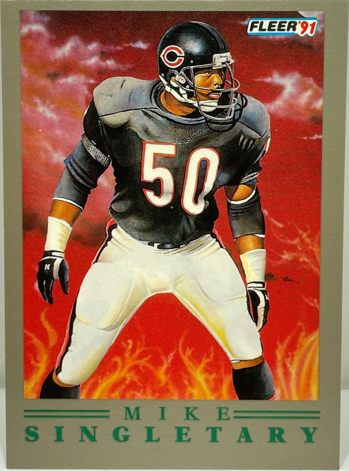Card 4 of 10 Mike Singletary 1991 Fleer Mr Intensity Basketball | eBay