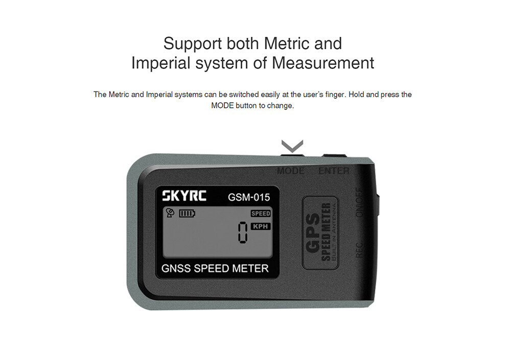 SKYRC GSM-015 GPS GNSS Speed Meter Altimeter for RC Car Plane ...