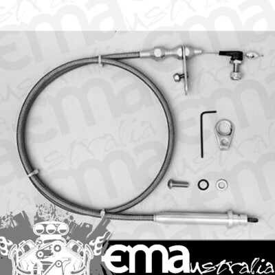 Lokar LK-KDP-2400HT Polished Braided S/Steel Kickdown Cable Kit Gm ...